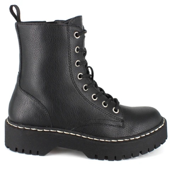 Fashion Nova | Shoes | Union Bay Hayden Black Pebble Combat Boot 85 ...